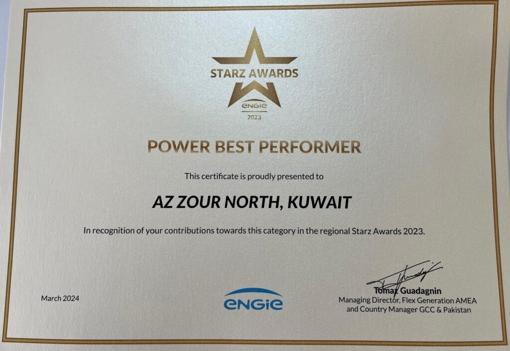 Shamal Az-Zour Triumphs with STARTZ Awards for Excellence in Power and ...